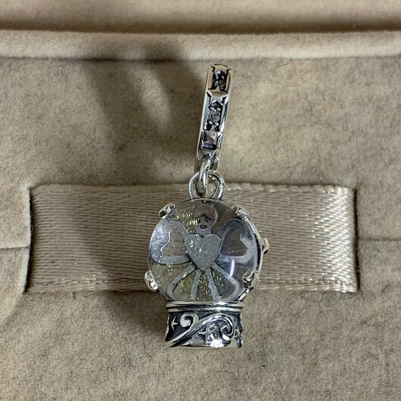 Pandora | Jewelry | Pandora Snow Globe Angel Dangle Charm | Poshmark